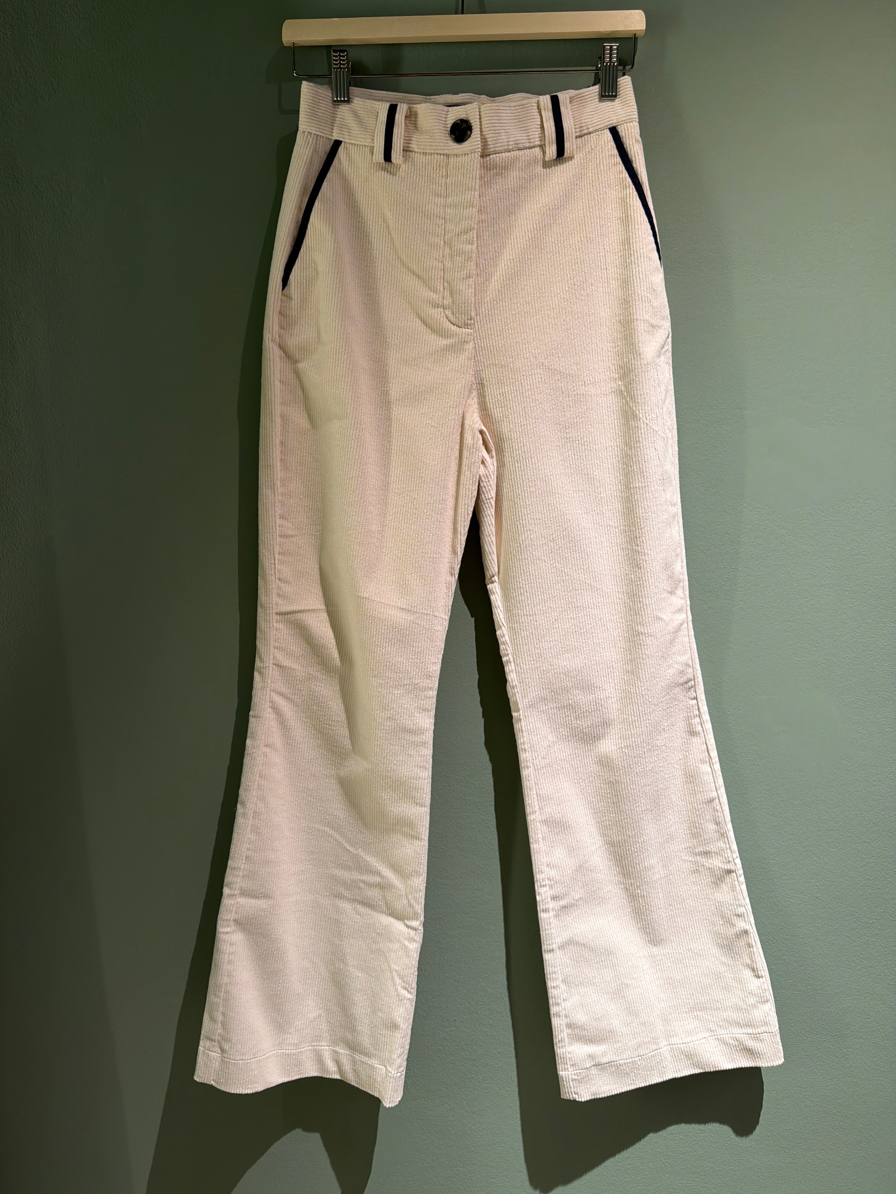 Pantalón blanco pana – PORTICO.